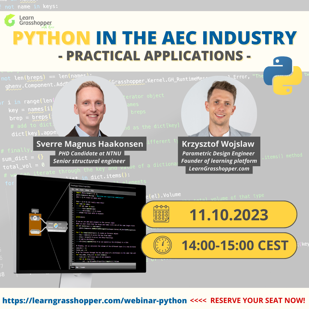 Webinar - Python - Learn Grasshopper