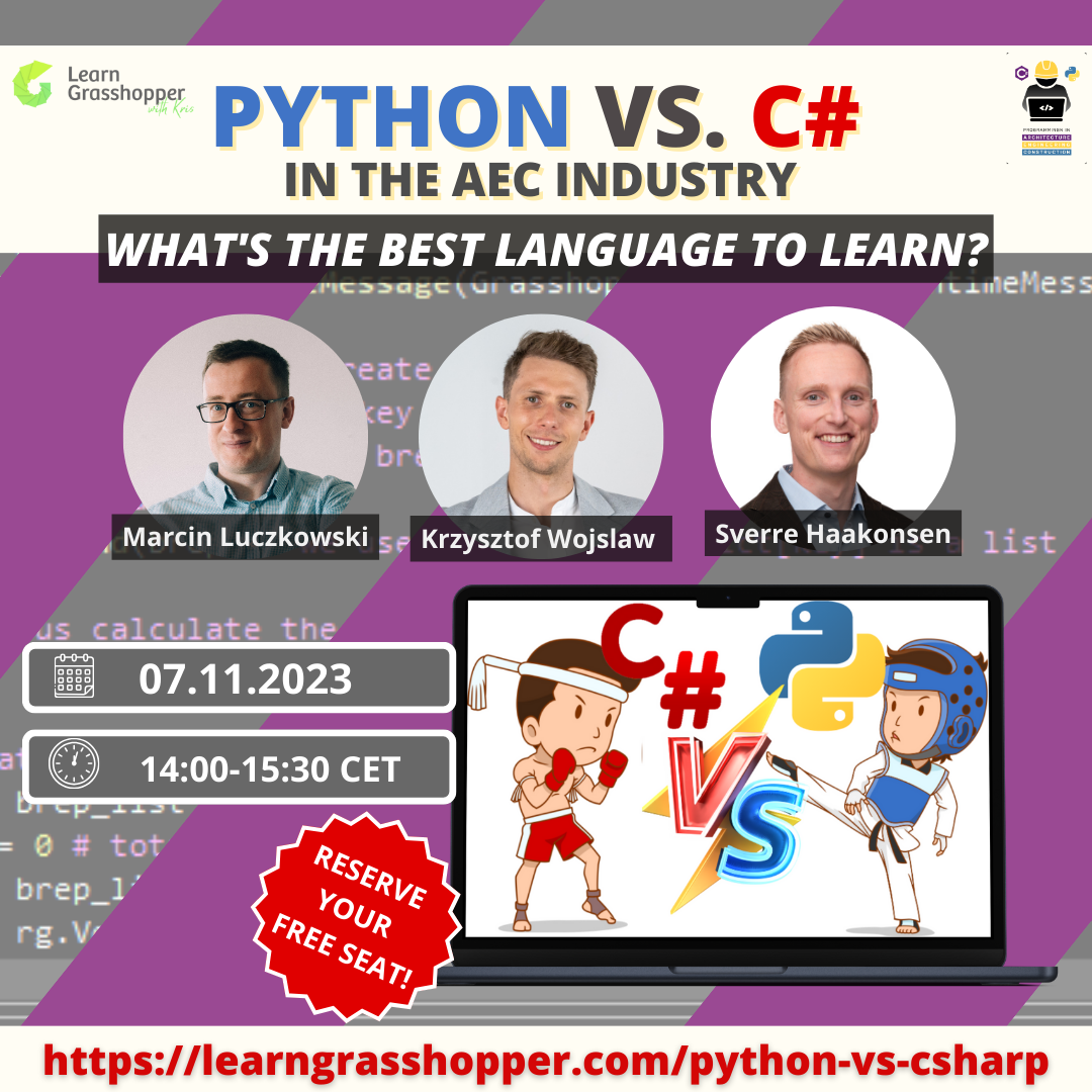 Webinar - PYTHON vs CSHARP - Learn Grasshopper