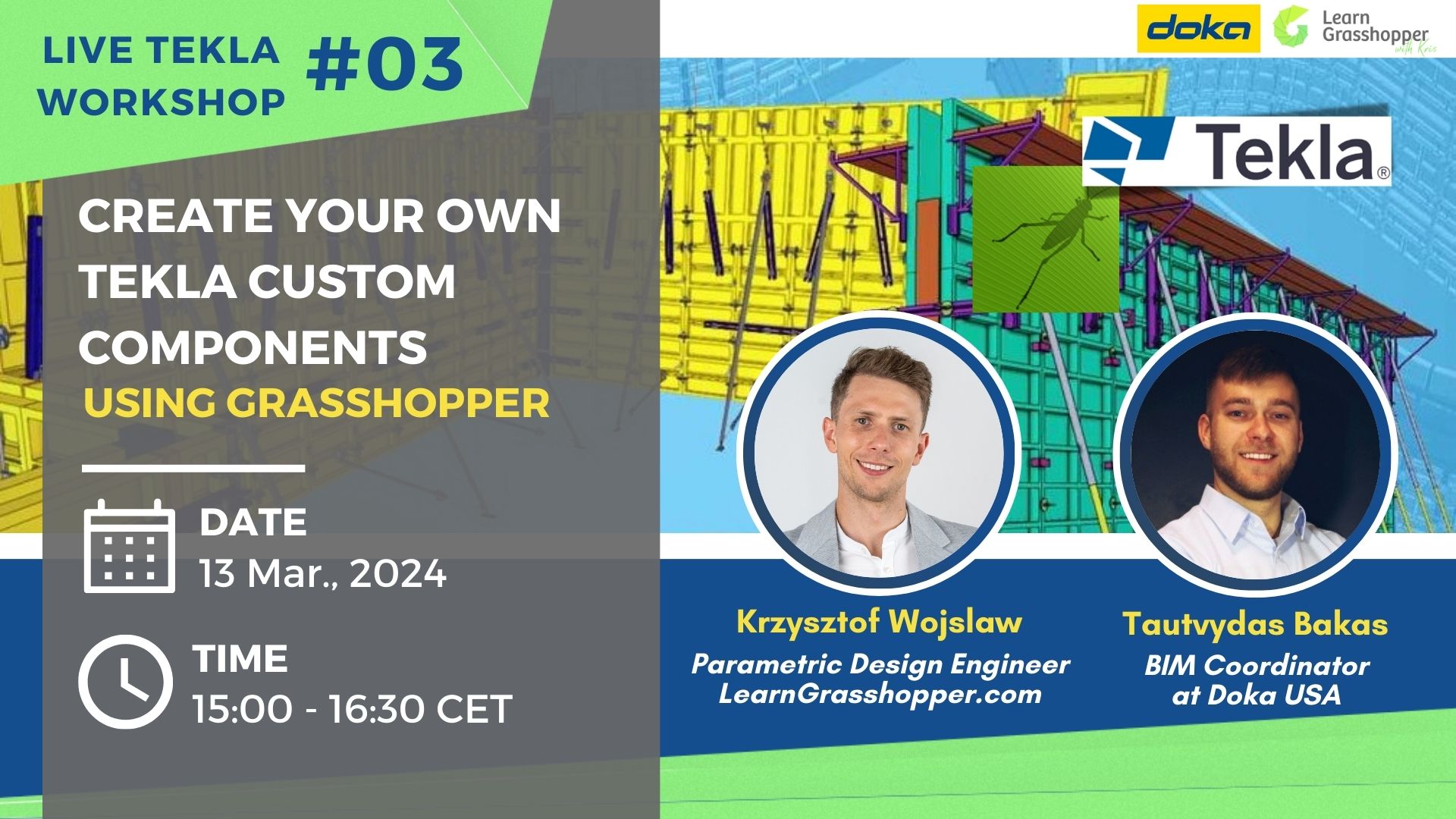 Workshop - Create your own Tekla custom components using Grasshopper - Learn Grasshopper