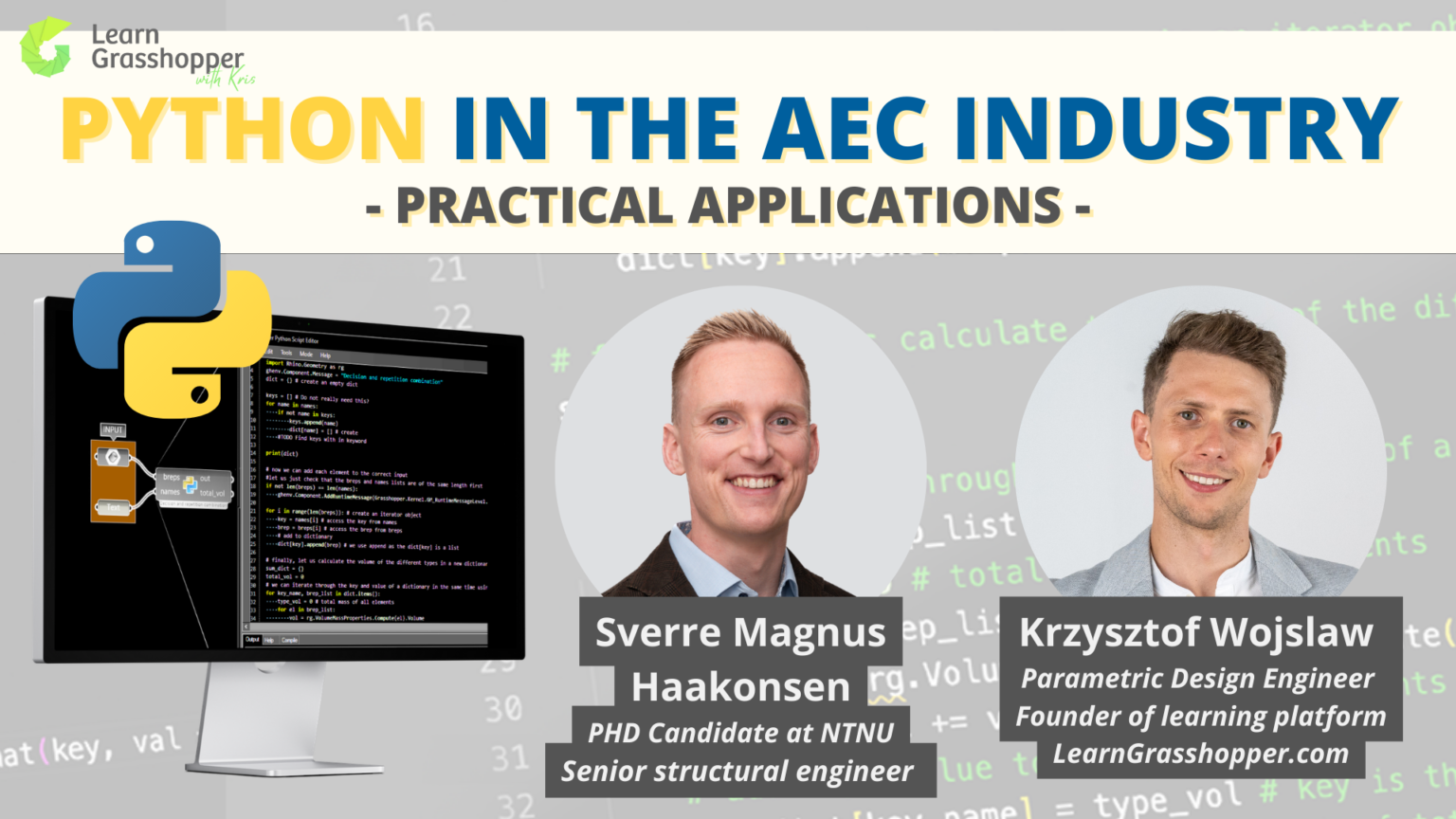 Webinar - Python - Learn Grasshopper Webinar - Python - Learn Grasshopper